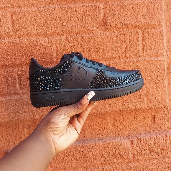 Nike | Shoes | Custom Black Nike | Poshmark